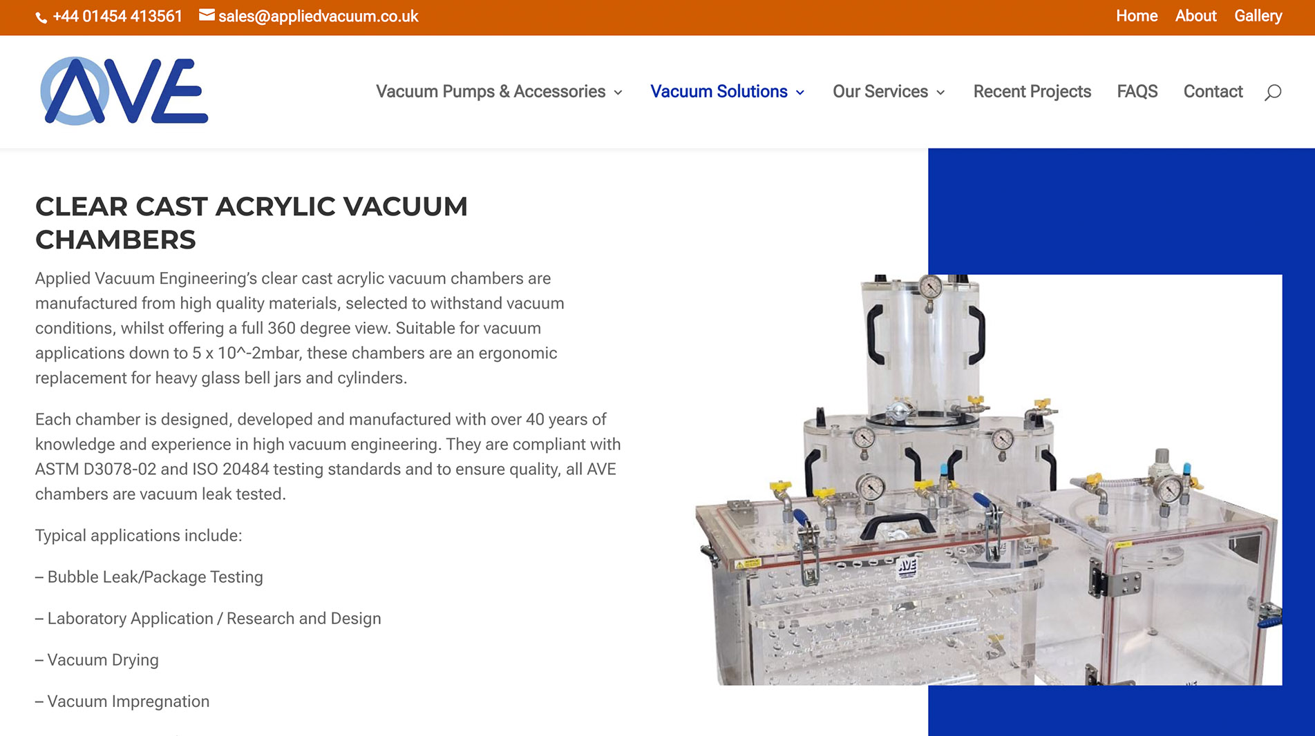 Vacuum Degassing Systems from AVE | Suitable for Various Applications