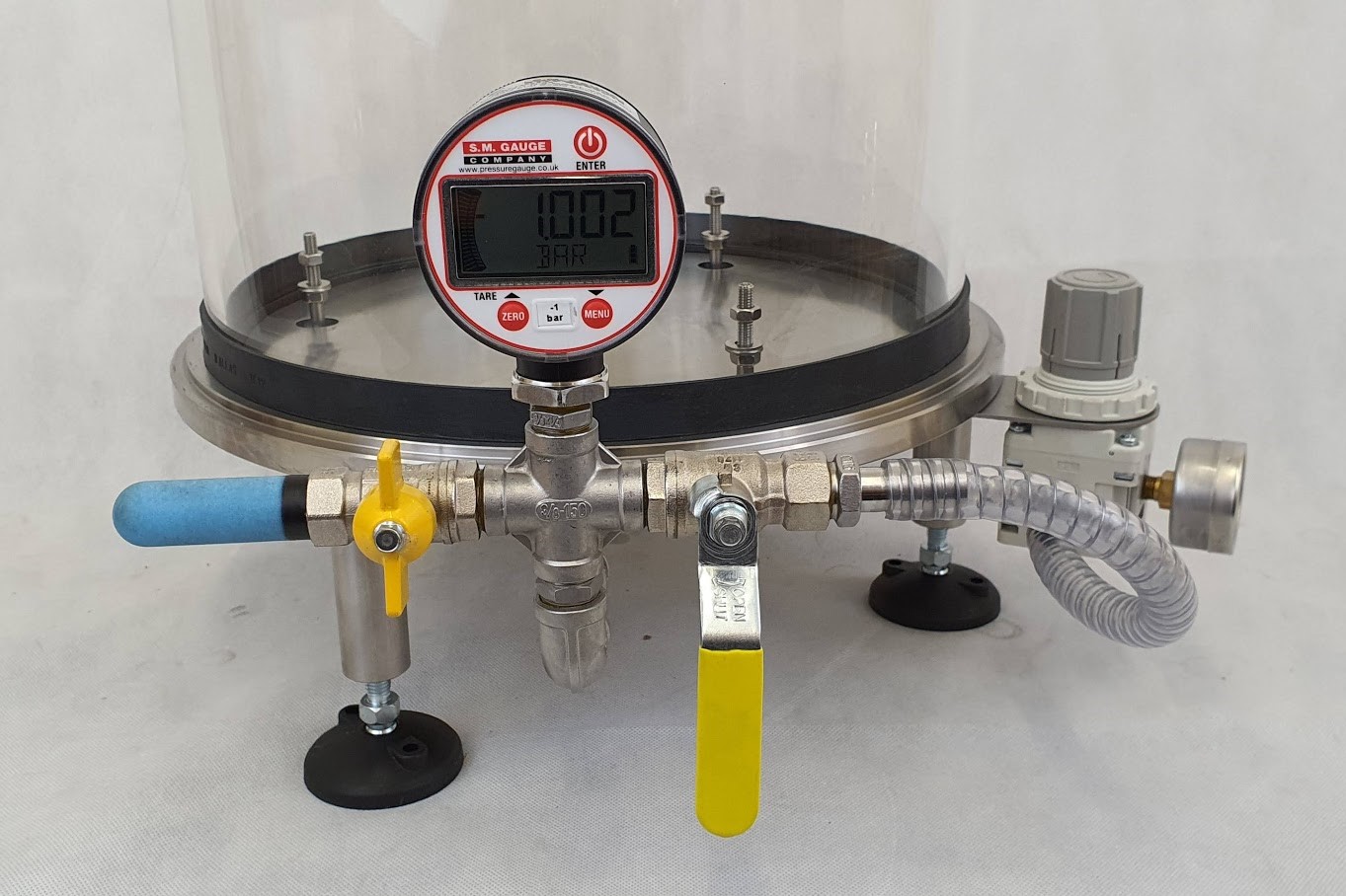 Bell Jar for Electronic Testing - Vacuum-Degassing
